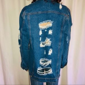 Iris Basic | Jackets & Coats | Iris Distressed Denim Jacket | Poshmark
